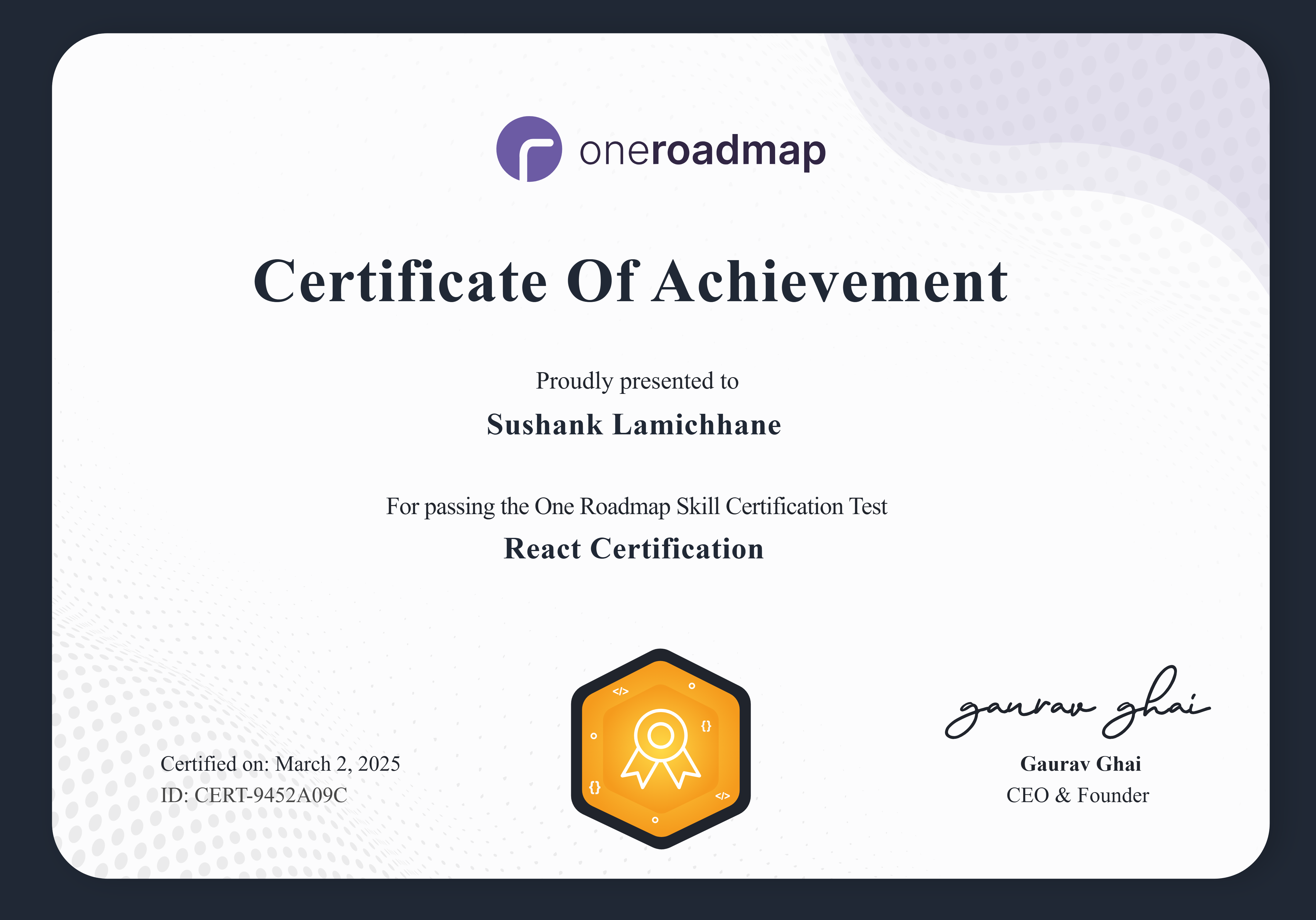 Sushank Lamichhane | Profile